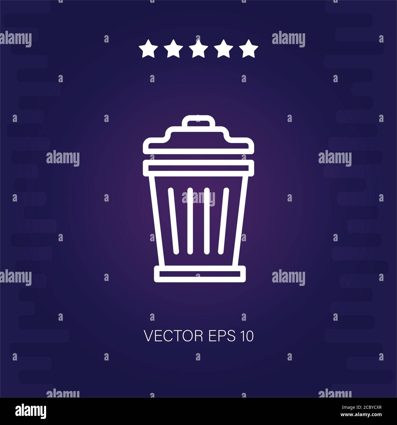 trash vector icon modern illustration Stock Vector Image & Art - Alamy