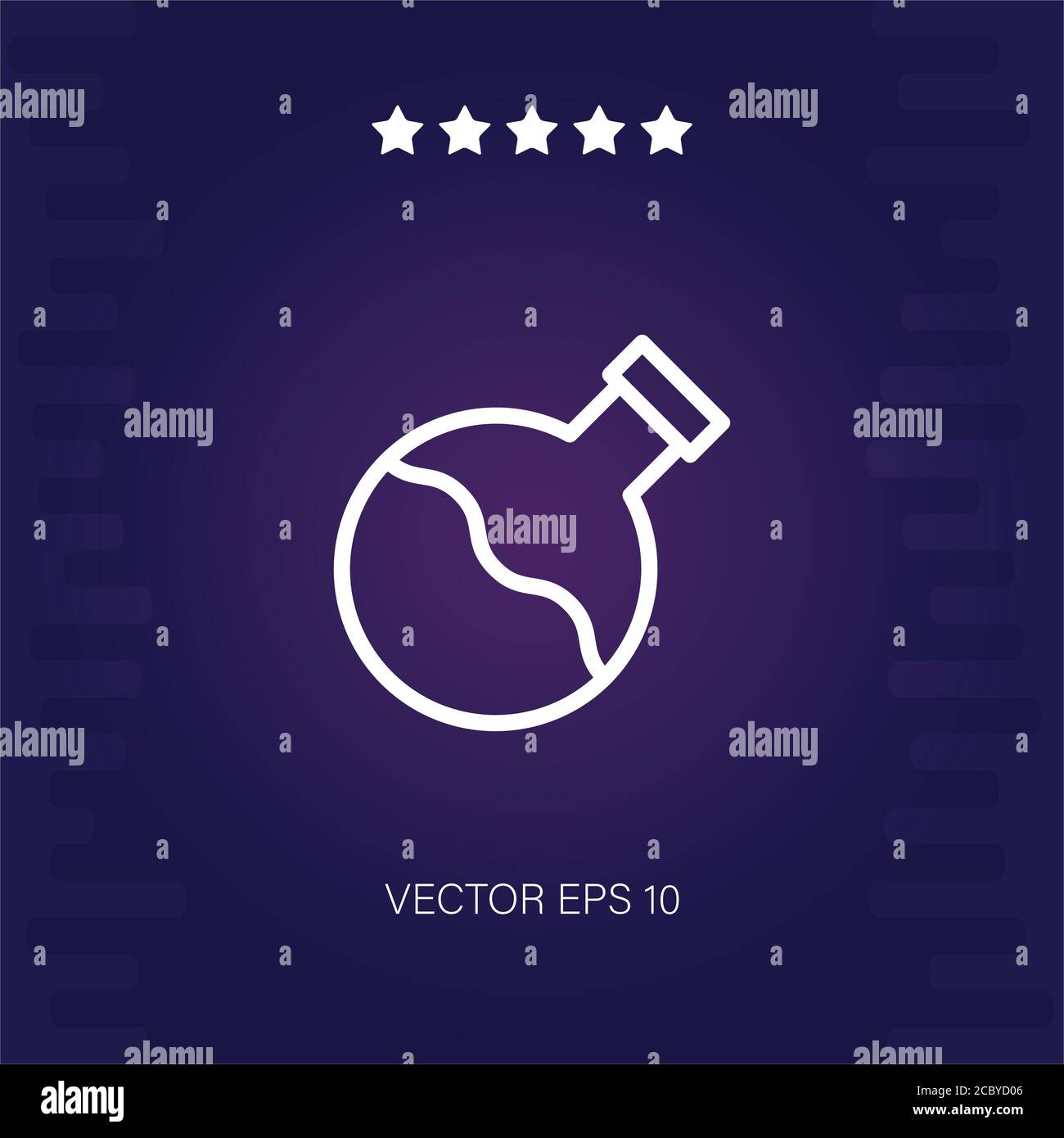 flask vector icon modern illustration Stock Vector Image & Art - Alamy