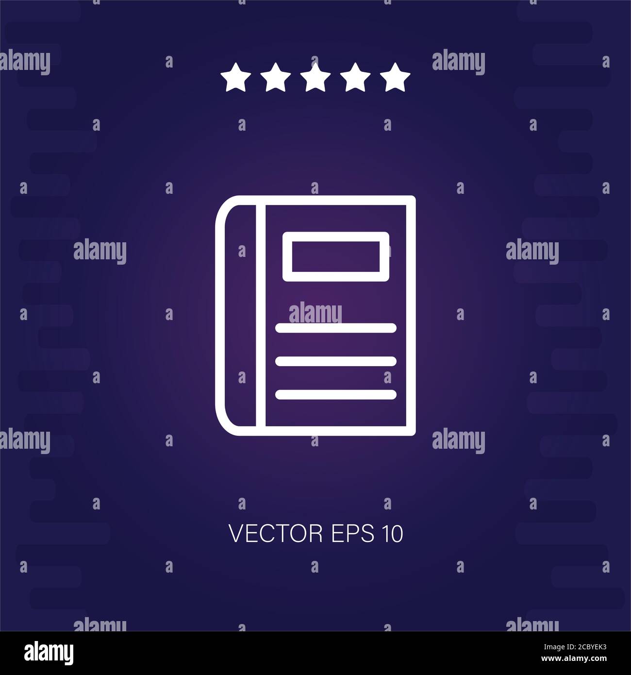 book vector icon modern illustration Stock Vector Image & Art - Alamy