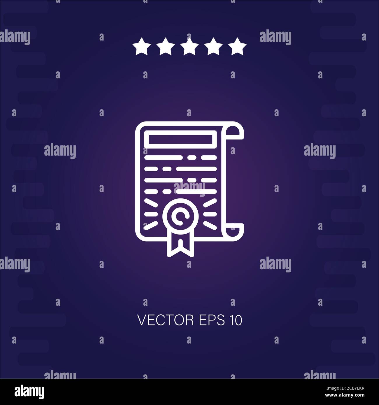 diploma vector icon modern illustration Stock Vector Image & Art - Alamy