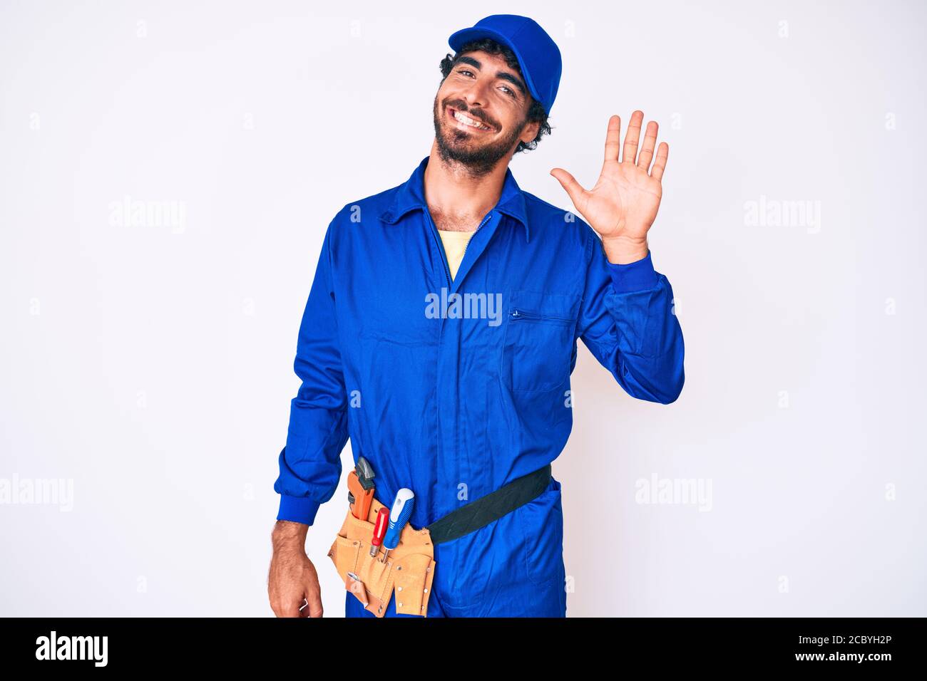 Construction worker saying hello hi-res stock photography and images ...