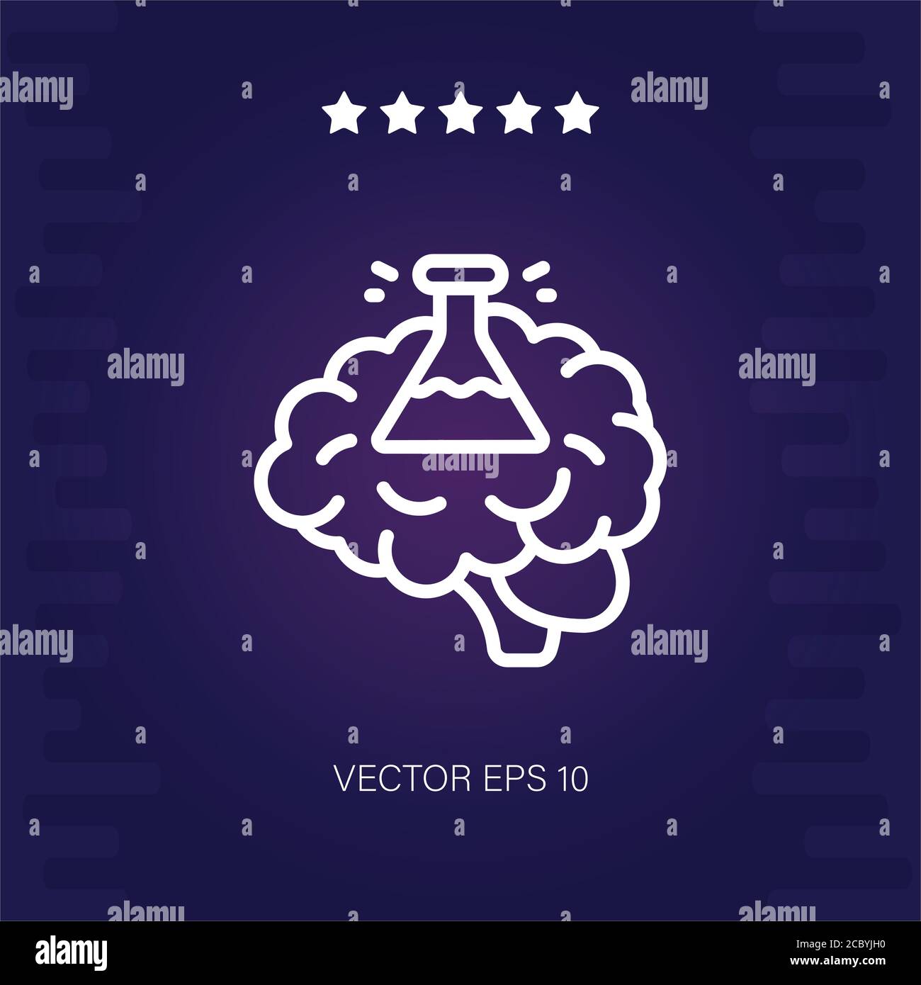 Cognitive vector icon modern illustration Stock Vector Image & Art - Alamy