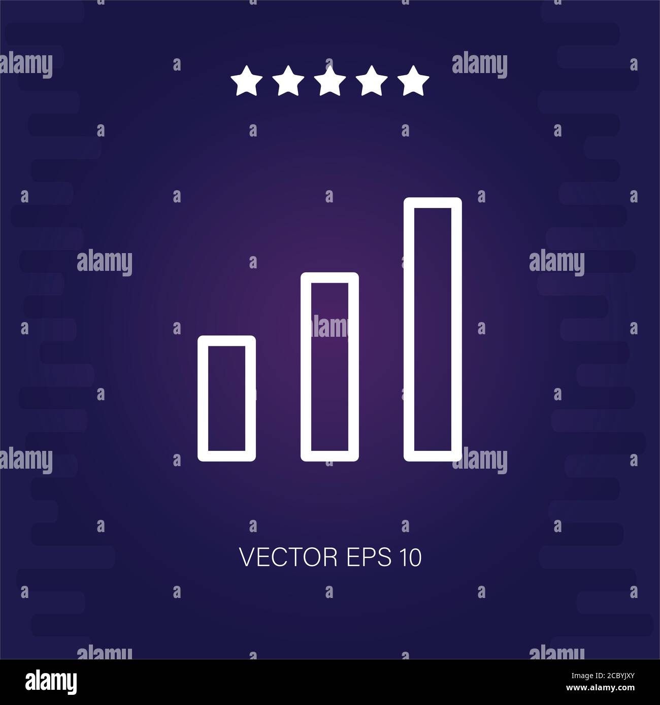 bar chart vector icon modern illustration Stock Vector Image & Art - Alamy