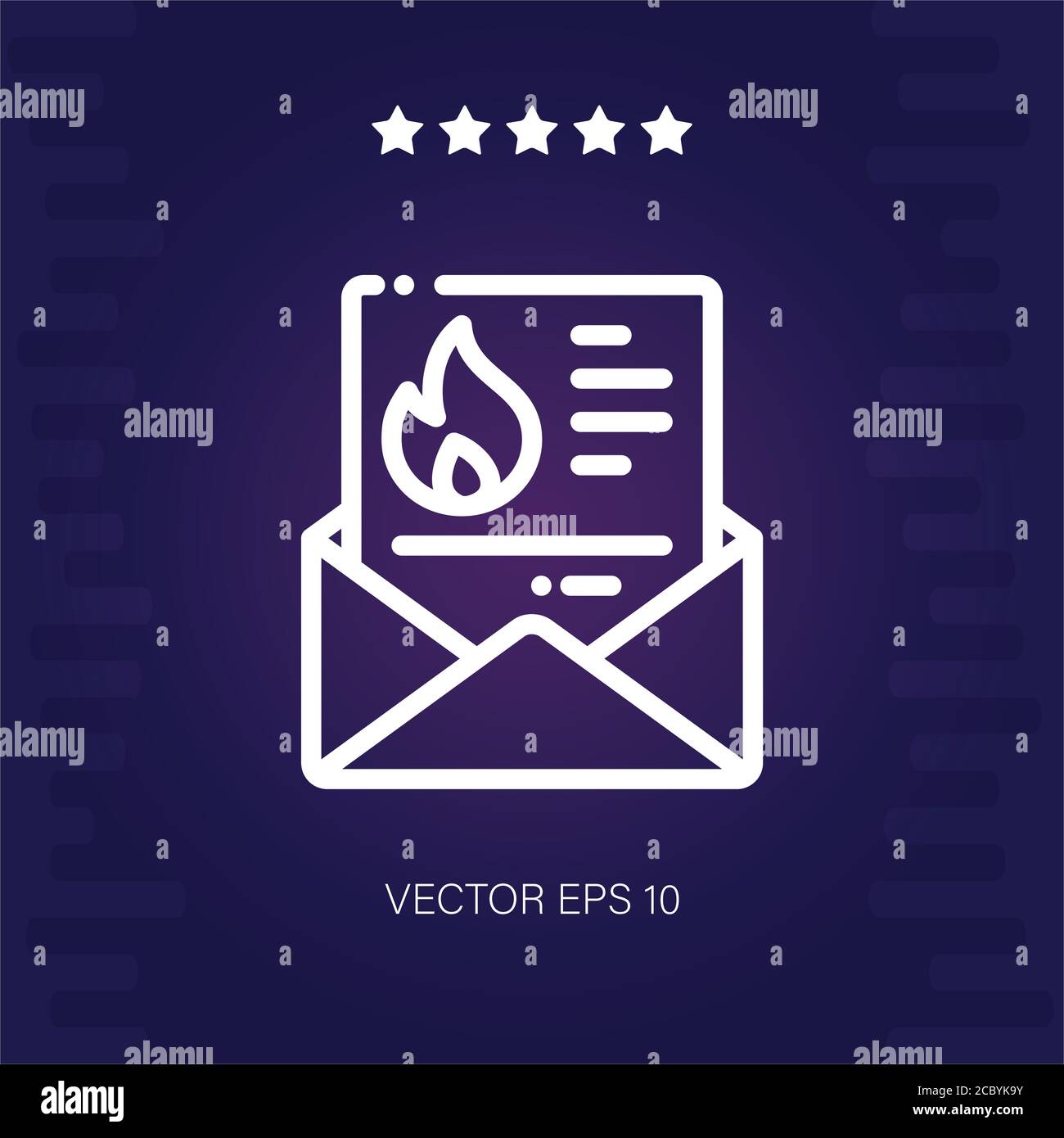 letter vector icon modern illustration Stock Vector Image & Art - Alamy