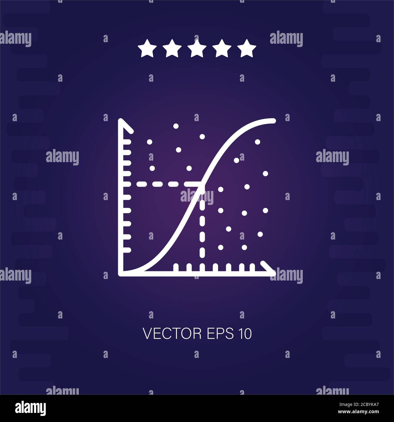 line chart vector icon modern illustration Stock Vector Image & Art - Alamy