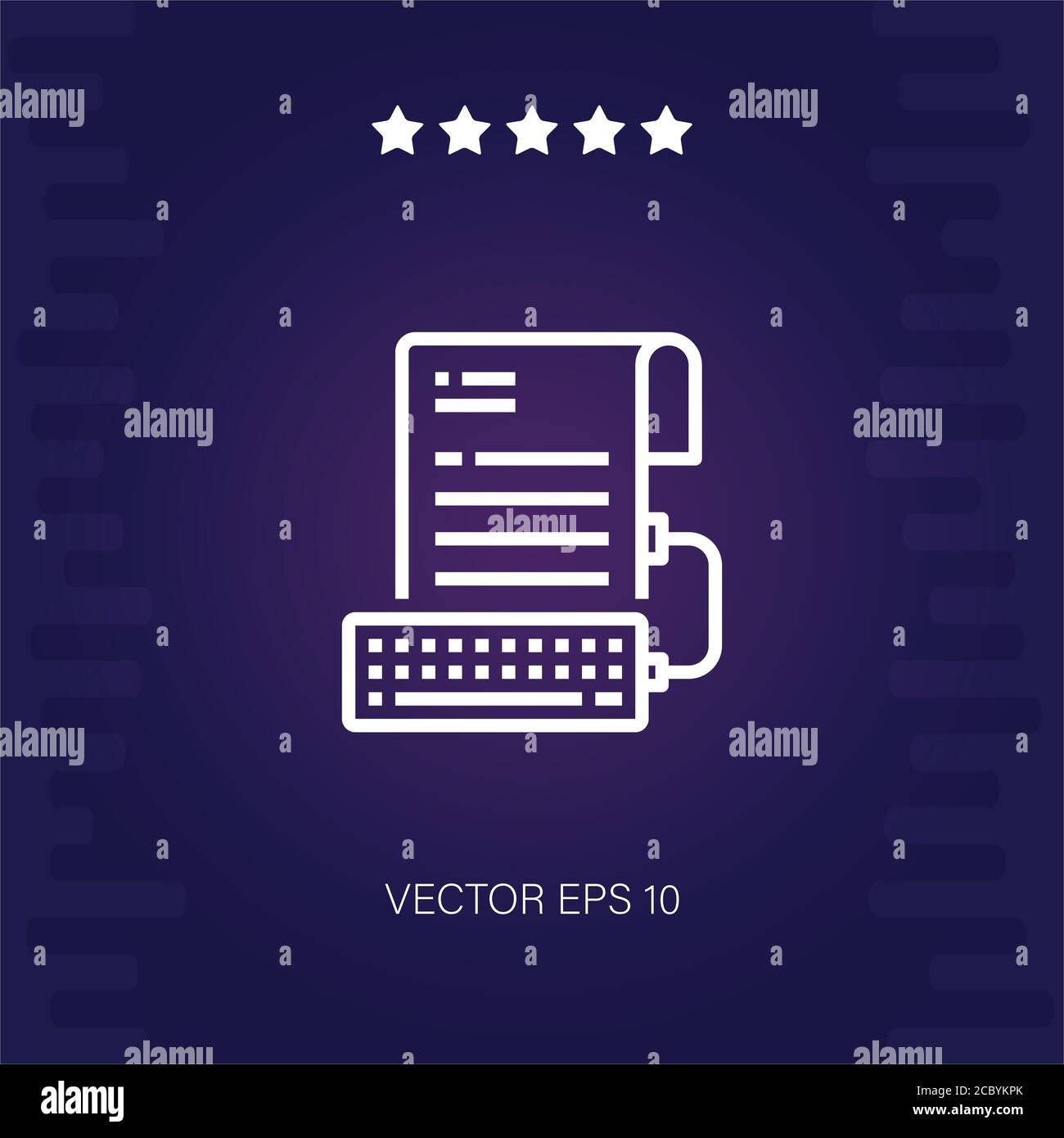 writting vector icon modern illustration Stock Vector Image & Art - Alamy