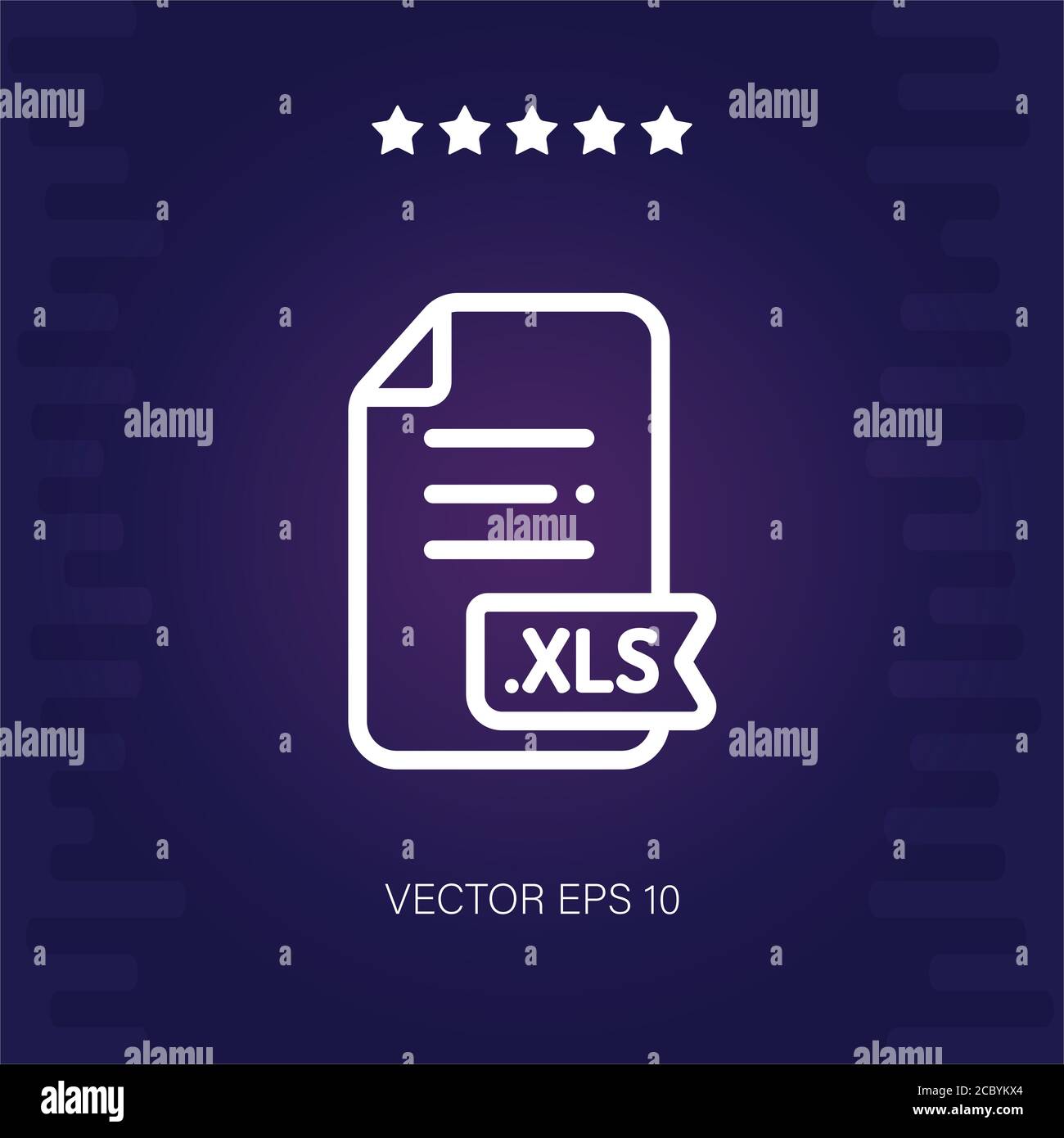 xls vector icon modern illustration Stock Vector Image & Art - Alamy