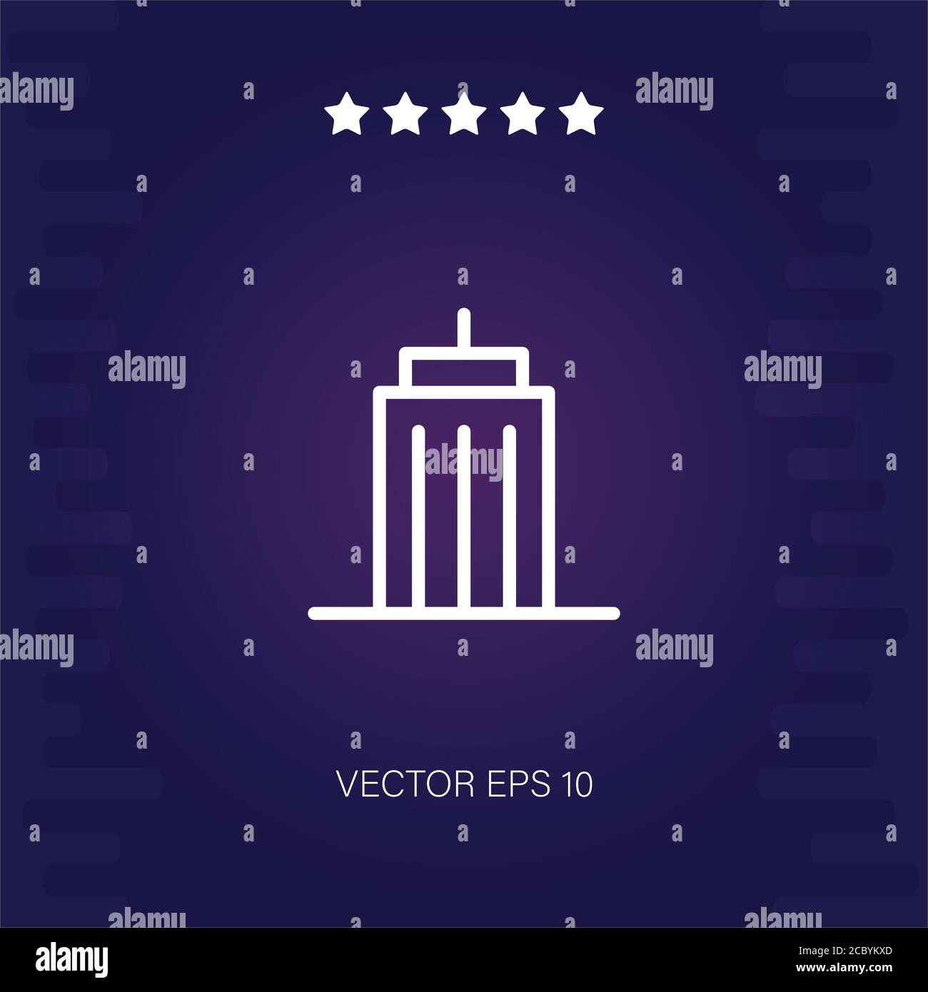 tower vector icon modern illustration Stock Vector Image & Art - Alamy