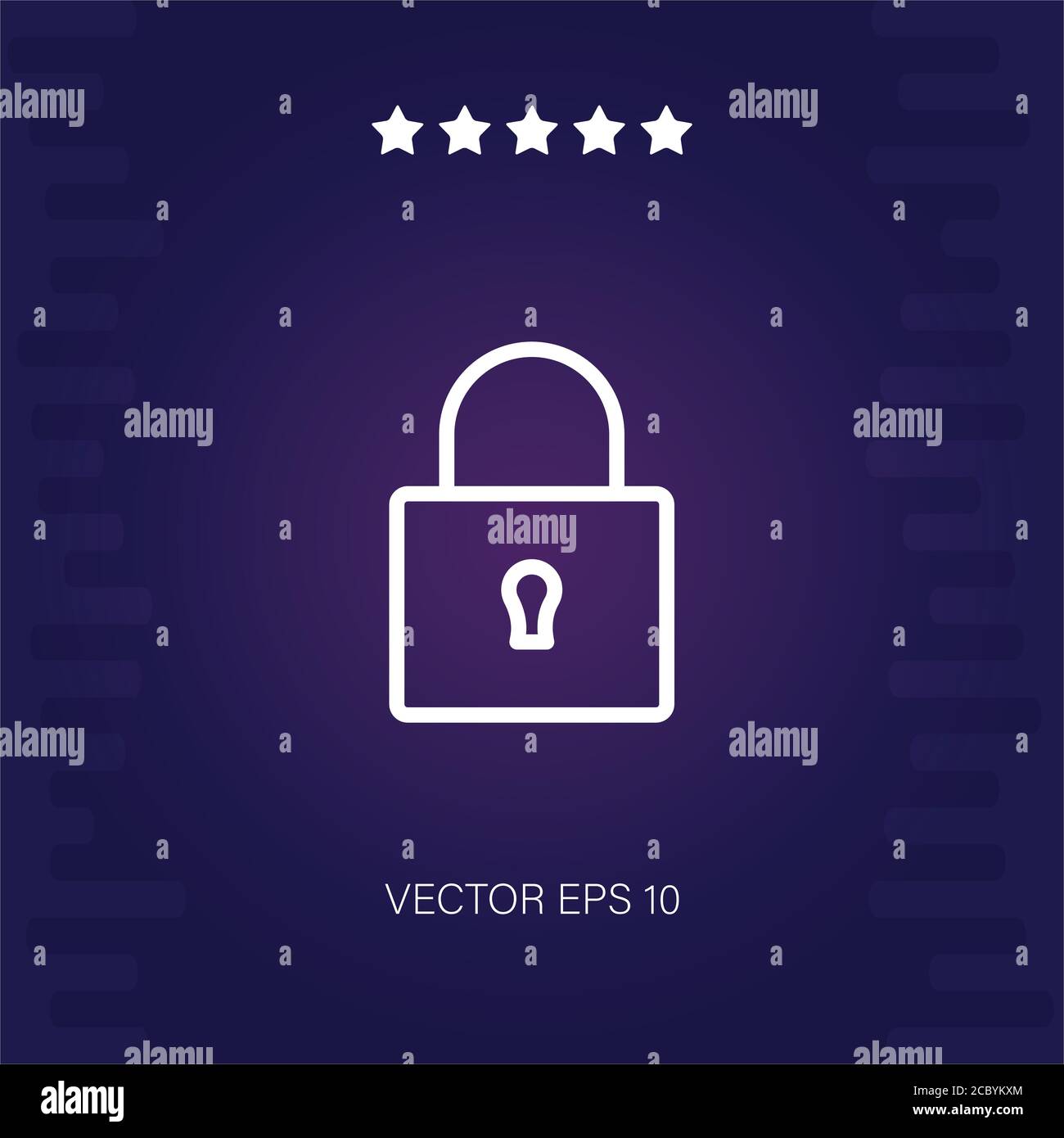 padlock vector icon modern illustration Stock Vector Image & Art - Alamy