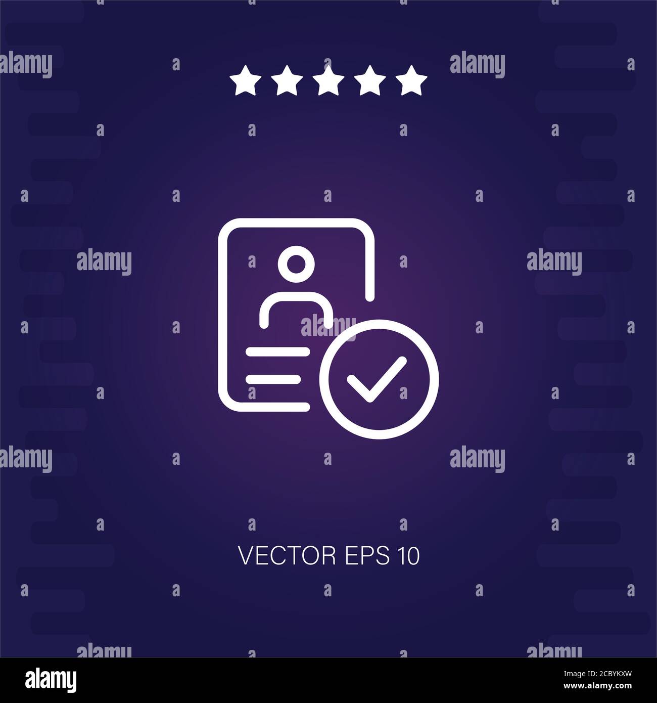 verified vector icon modern illustration Stock Vector Image & Art - Alamy
