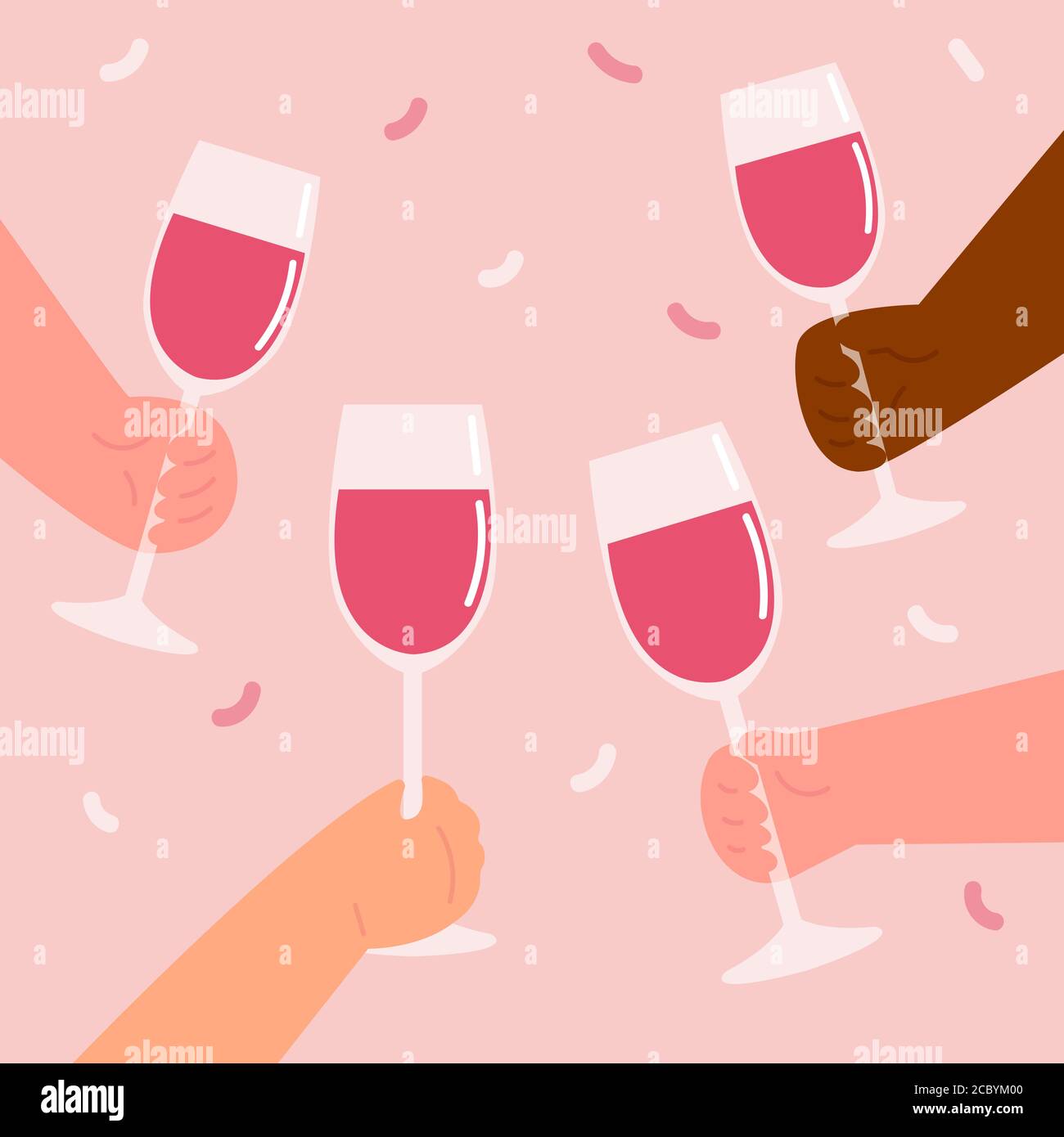Wine in cartoon style.Celebrate design Stock Vector Image & Art - Alamy