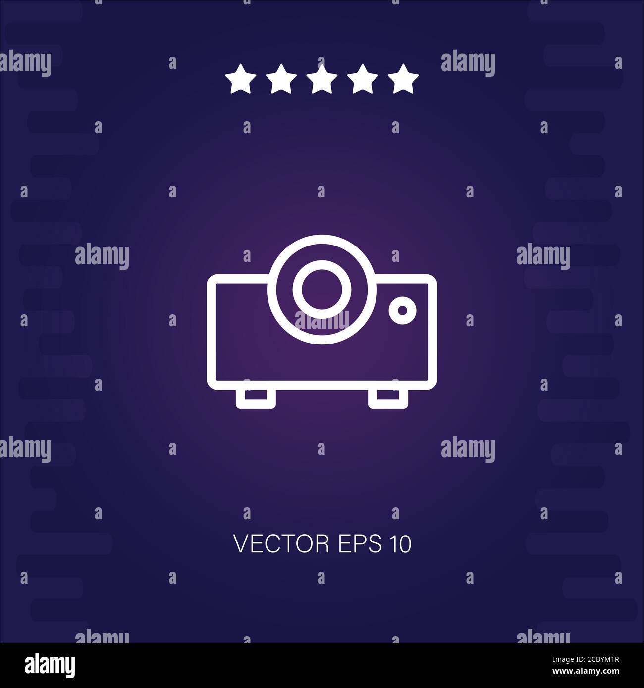 projector vector icon modern illustration Stock Vector Image & Art - Alamy