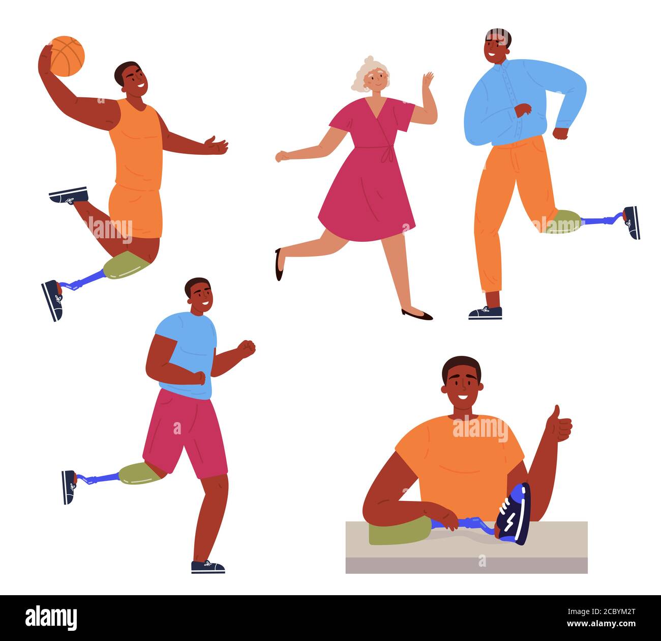 Young disabled man woman Cut Out Stock Images & Pictures - Alamy