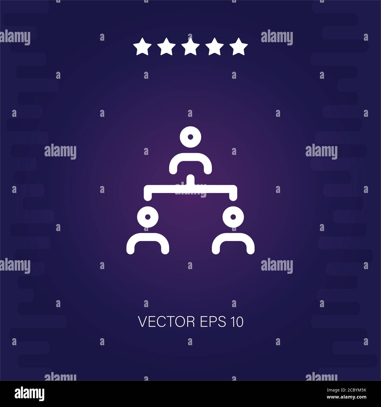 hierarchy vector icon modern illustration Stock Vector Image & Art - Alamy