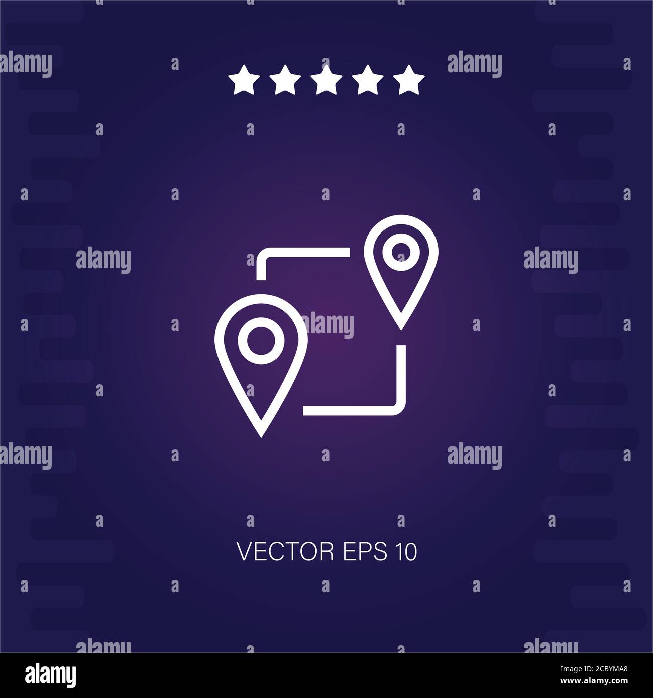 route vector icon modern illustration Stock Vector Image & Art - Alamy
