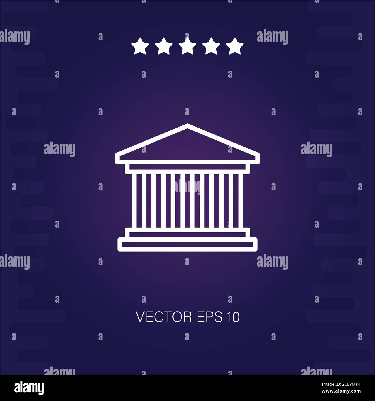 bank vector icon modern illustration Stock Vector Image & Art - Alamy