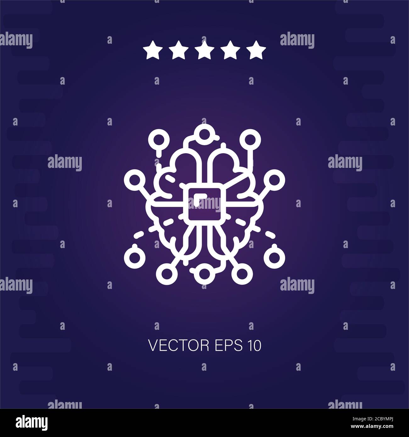 artificial intelligence vector icon modern illustration Stock Vector ...