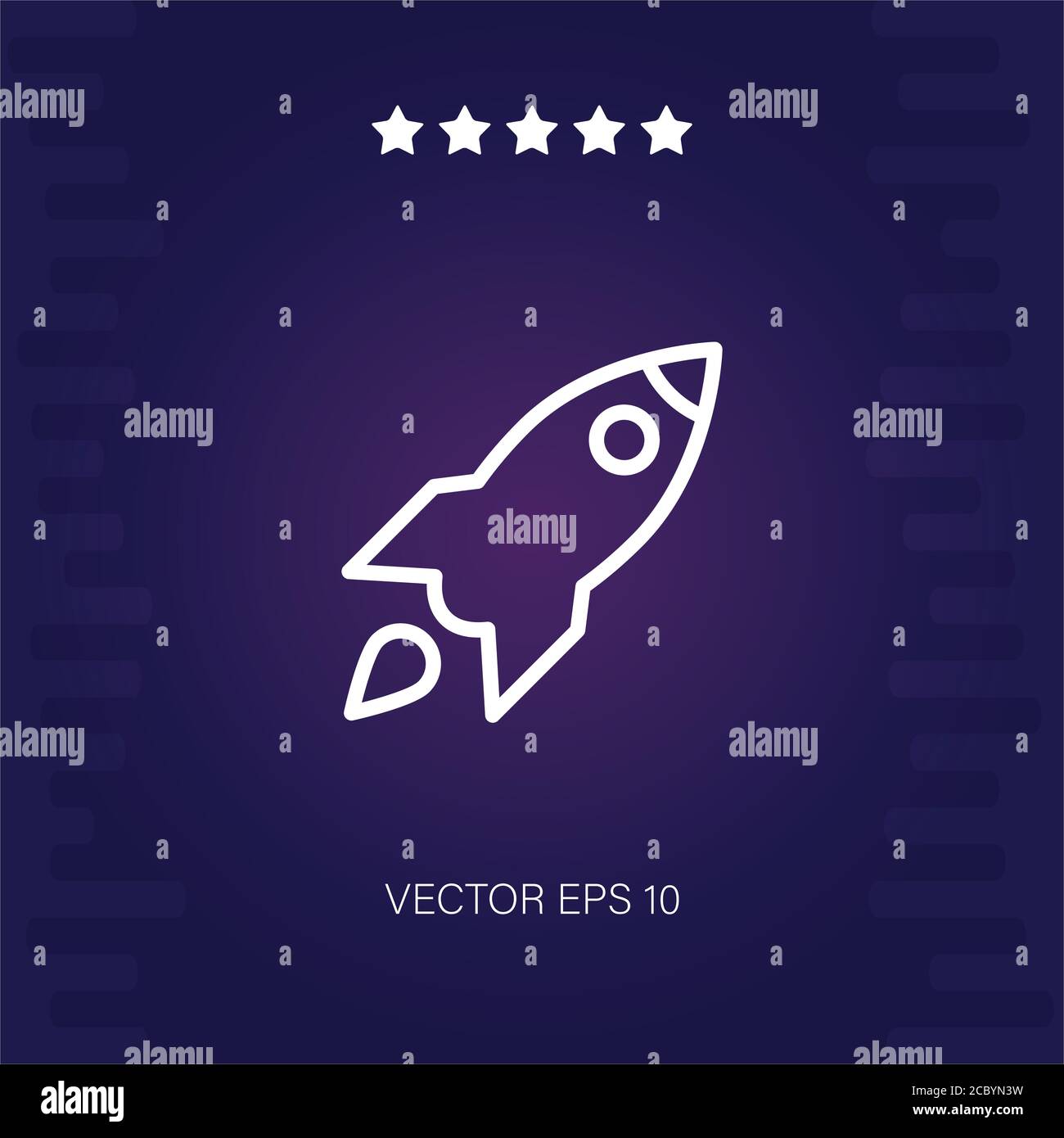 rocket vector icon modern illustration Stock Vector Image & Art - Alamy