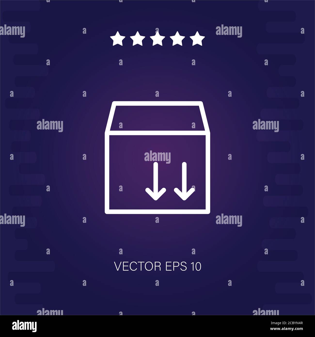 parcel vector icon modern illustration Stock Vector Image & Art - Alamy