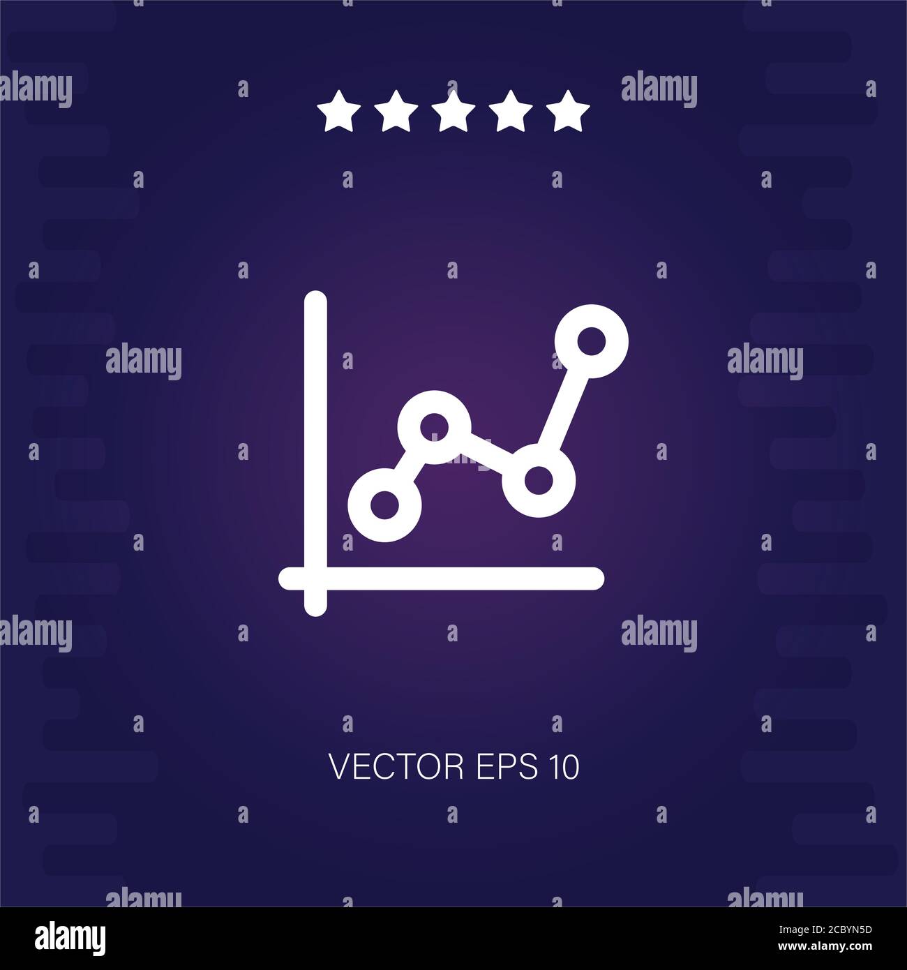 line chart vector icon modern illustration Stock Vector Image & Art - Alamy