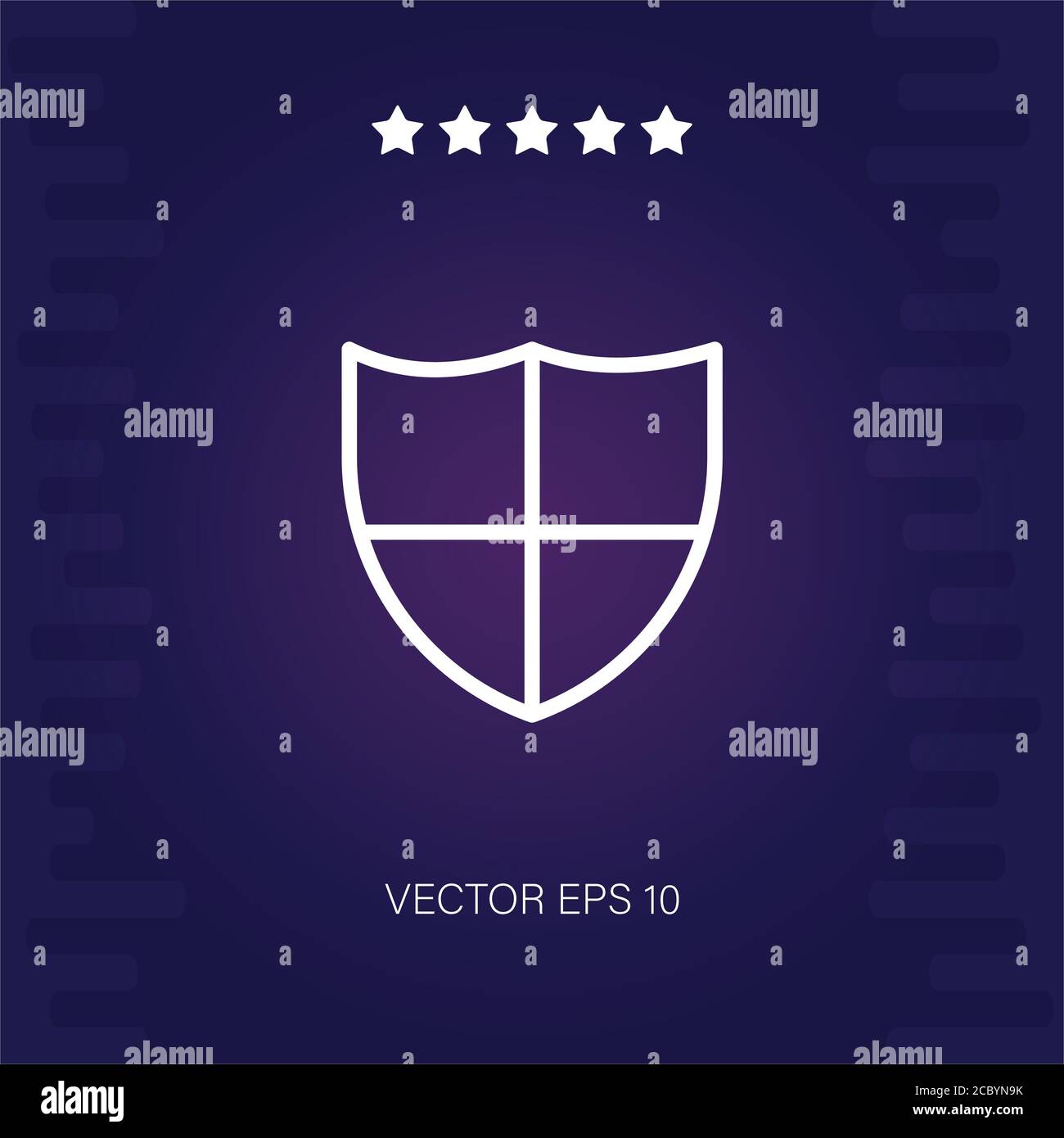 shield vector icon modern illustration Stock Vector Image & Art - Alamy