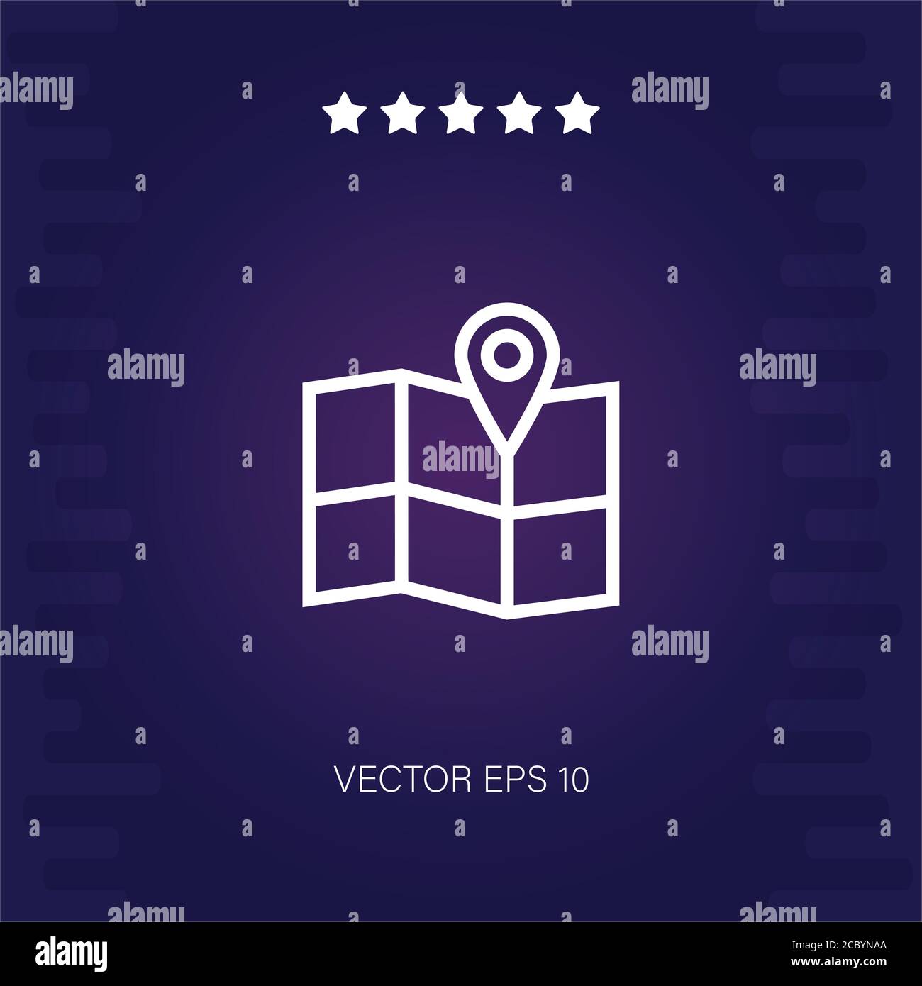 map vector icon modern illustration Stock Vector Image & Art - Alamy