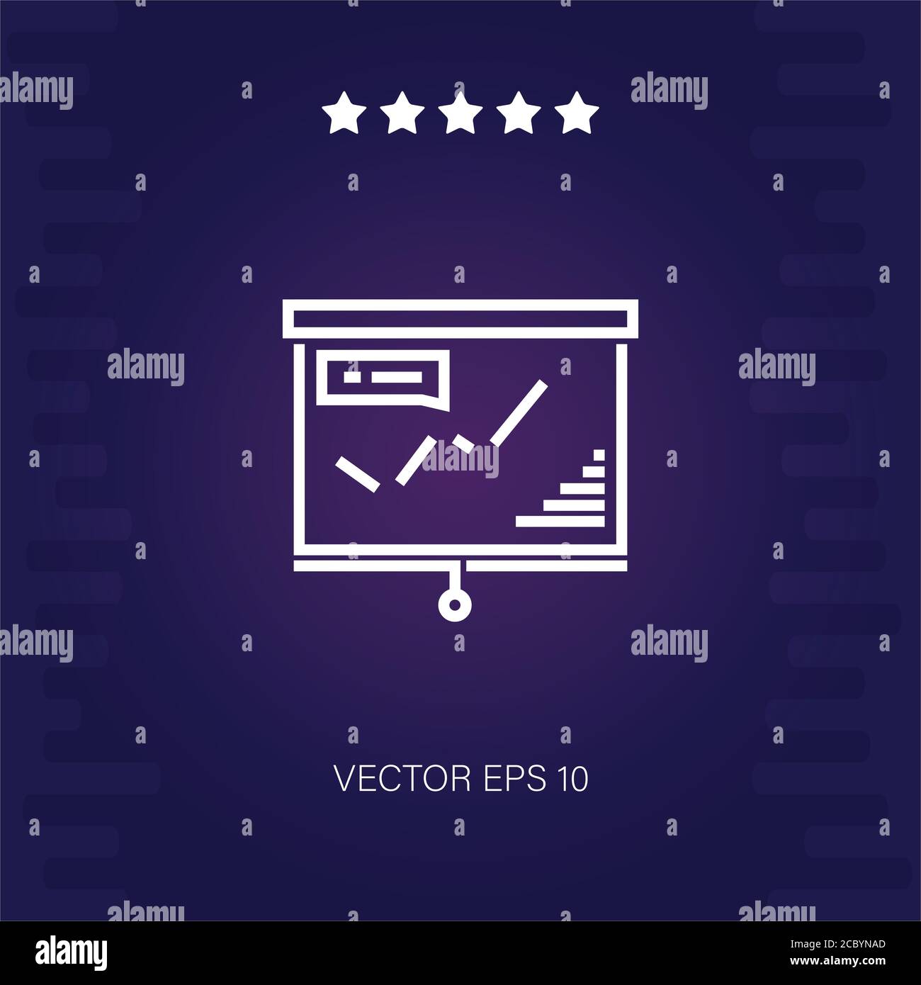 presentation vector icon modern illustration Stock Vector Image & Art ...