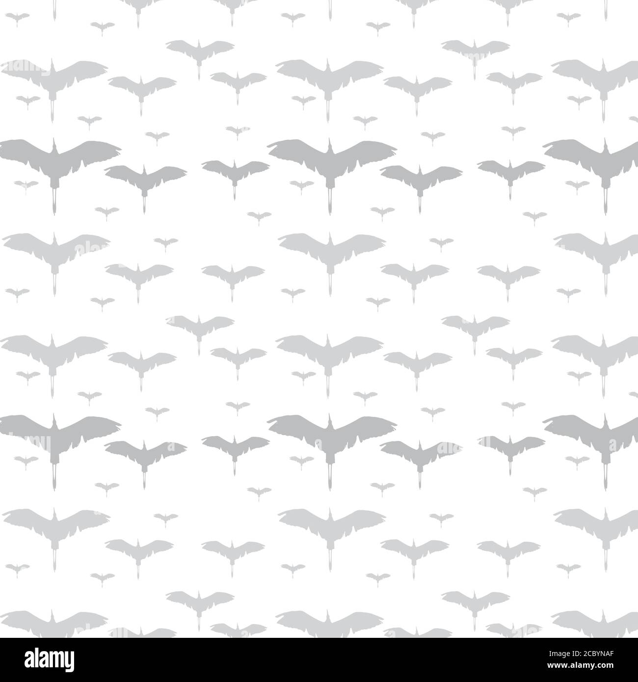 Birds. Vector image. White background. Seamless pattern Stock Vector ...