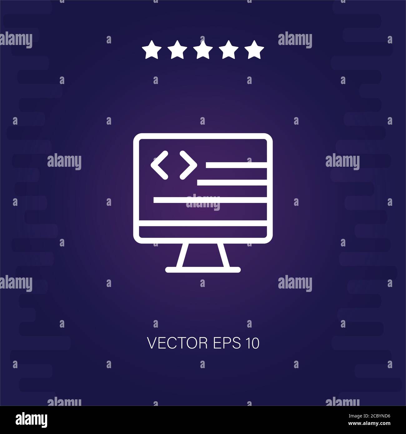 monitor vector icon modern illustration Stock Vector Image & Art - Alamy