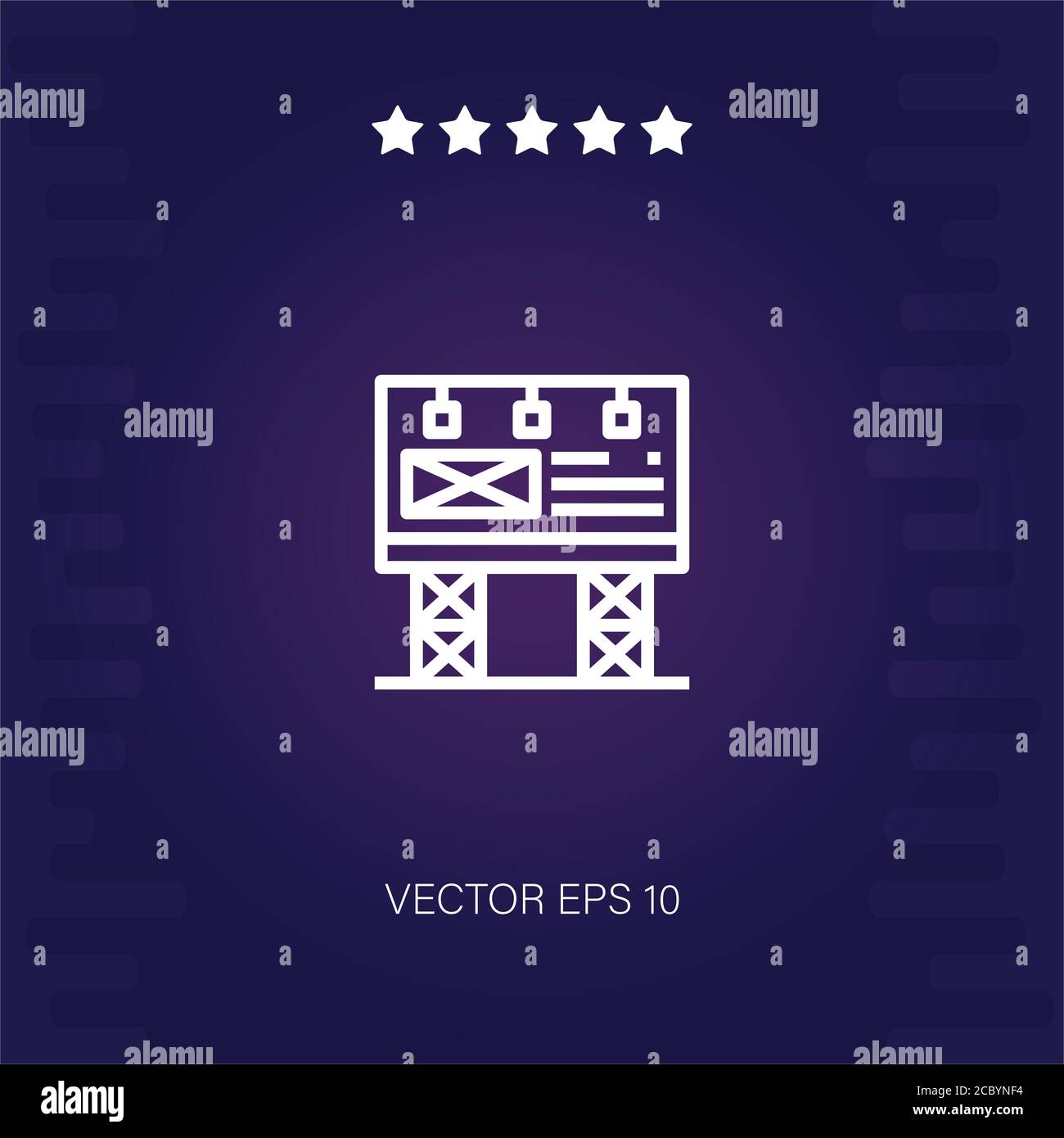 billboard vector icon modern illustration Stock Vector Image & Art - Alamy