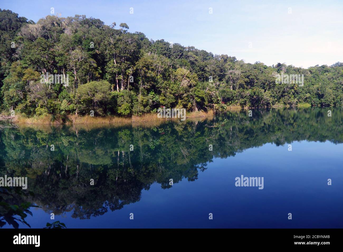Serene Lake Eacham, Crater Lakes National Park, Atherton Tableland ...