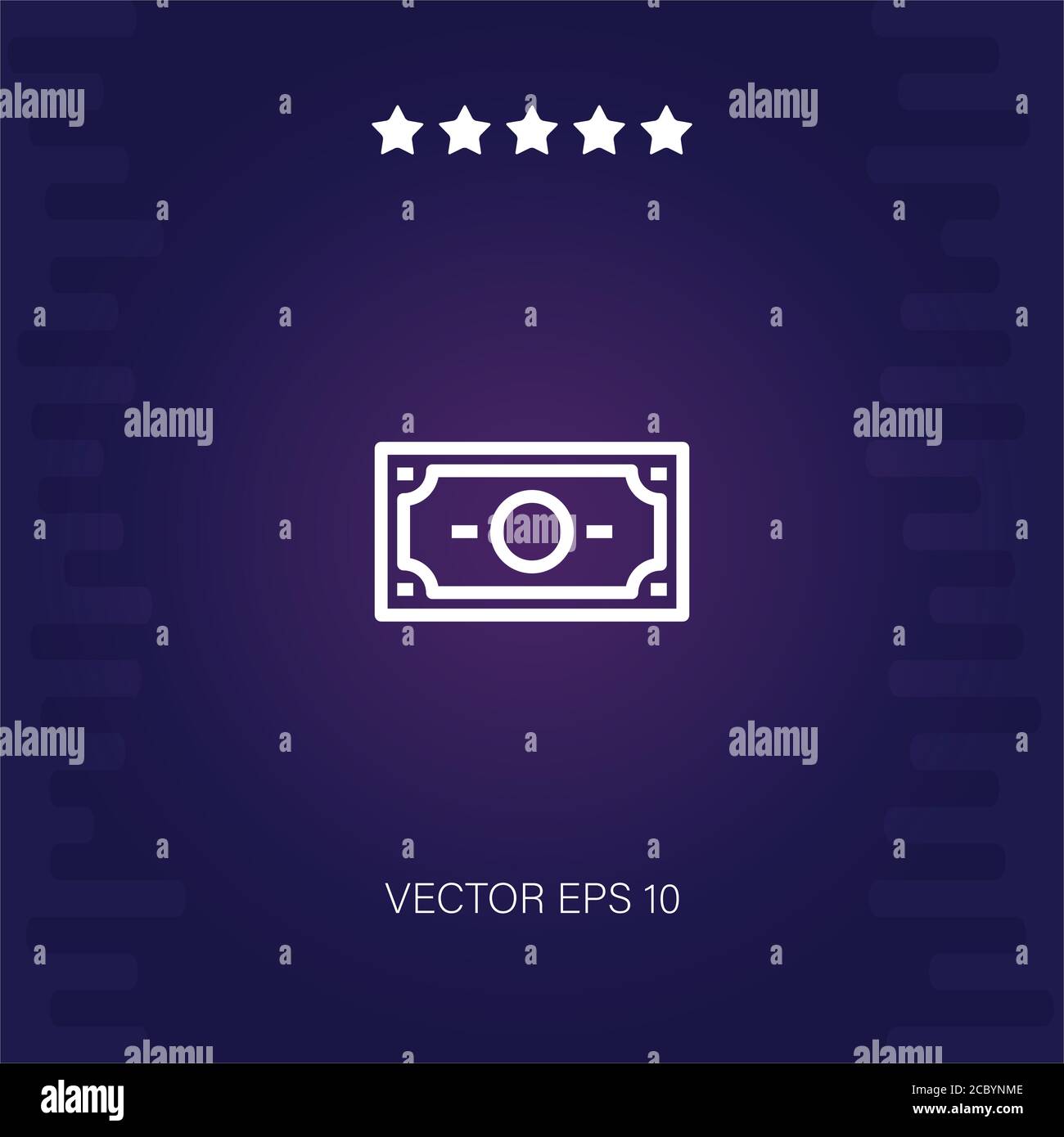 dollar bill vector icon modern illustration Stock Vector Image & Art ...