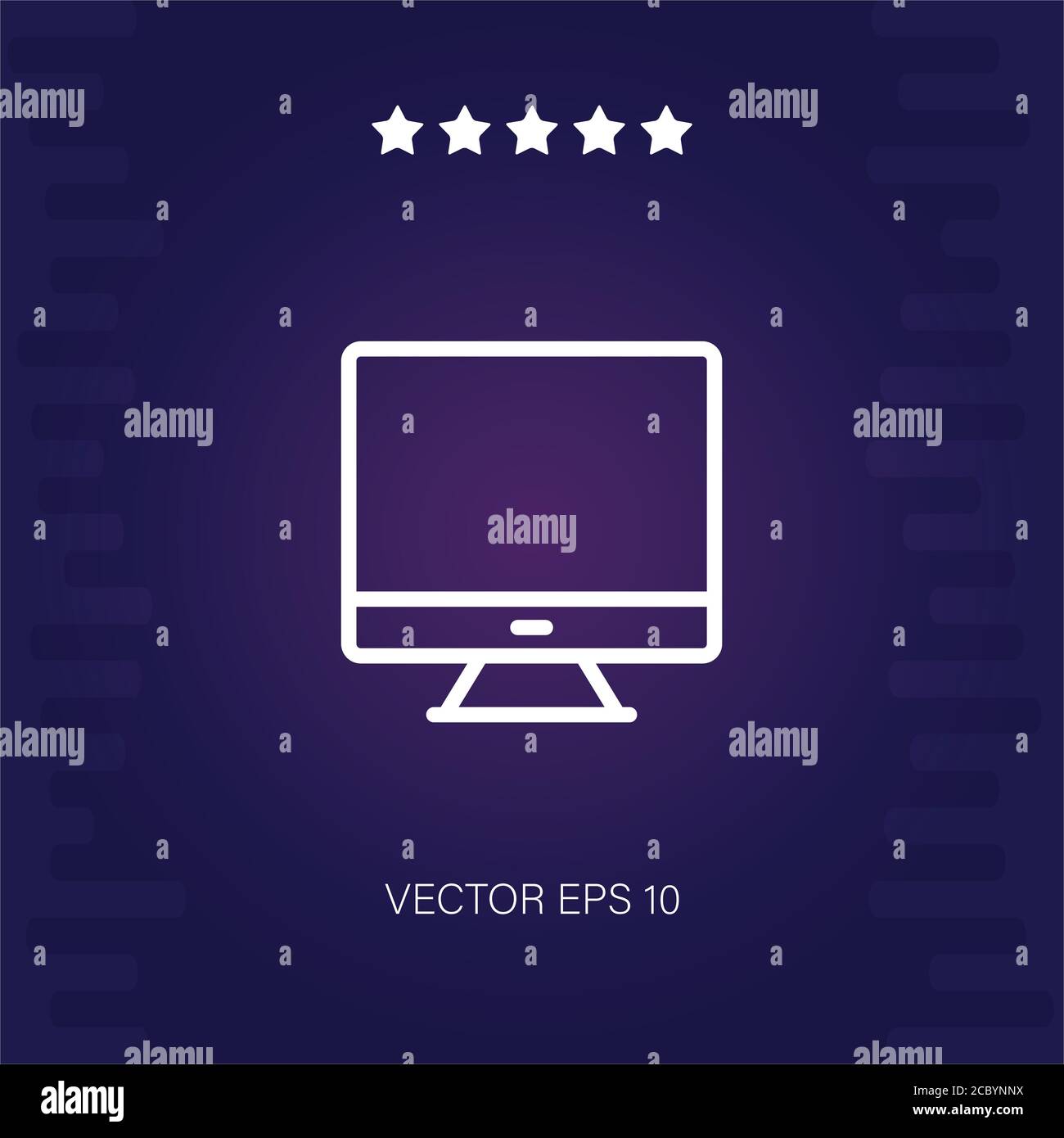 monitor vector icon modern illustration Stock Vector Image & Art - Alamy