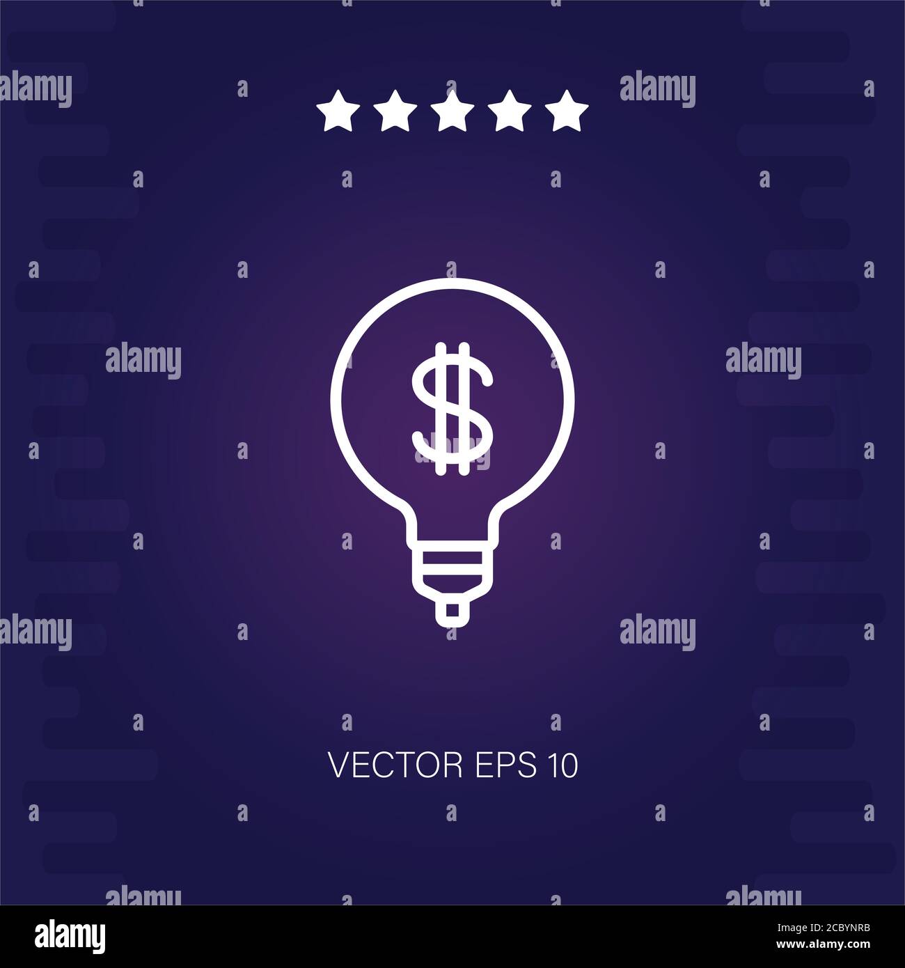 light bulb vector icon modern illustration Stock Vector Image & Art - Alamy