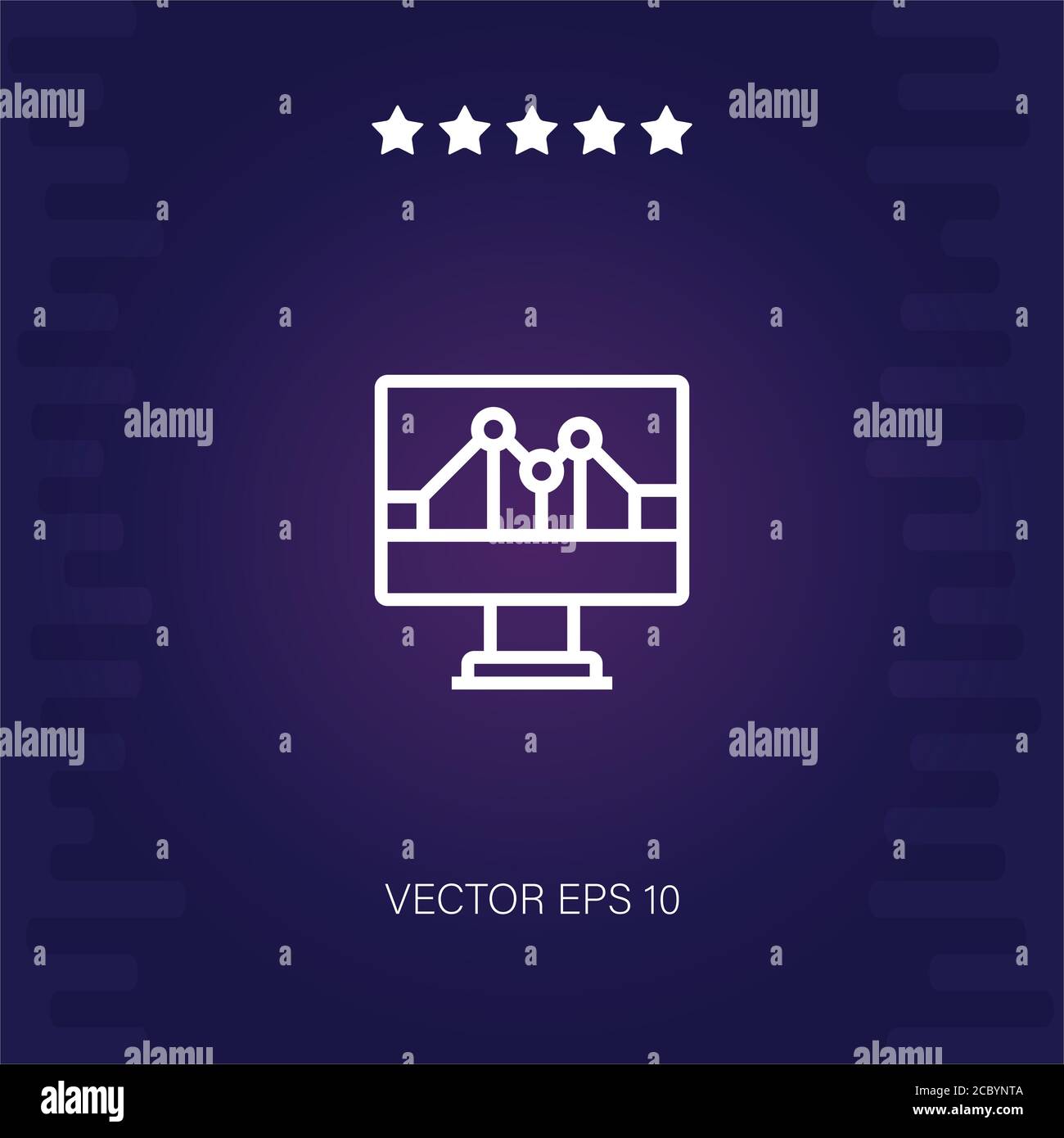 monitoring vector icon modern illustration Stock Vector Image & Art - Alamy