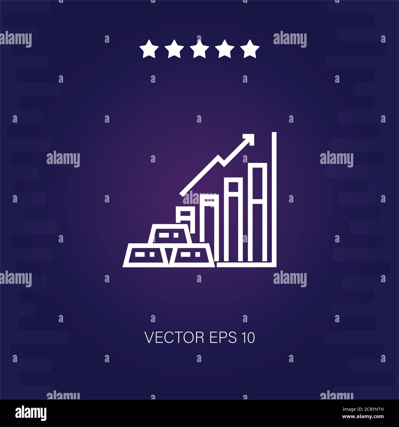 gold vector icon modern illustration Stock Vector Image & Art - Alamy