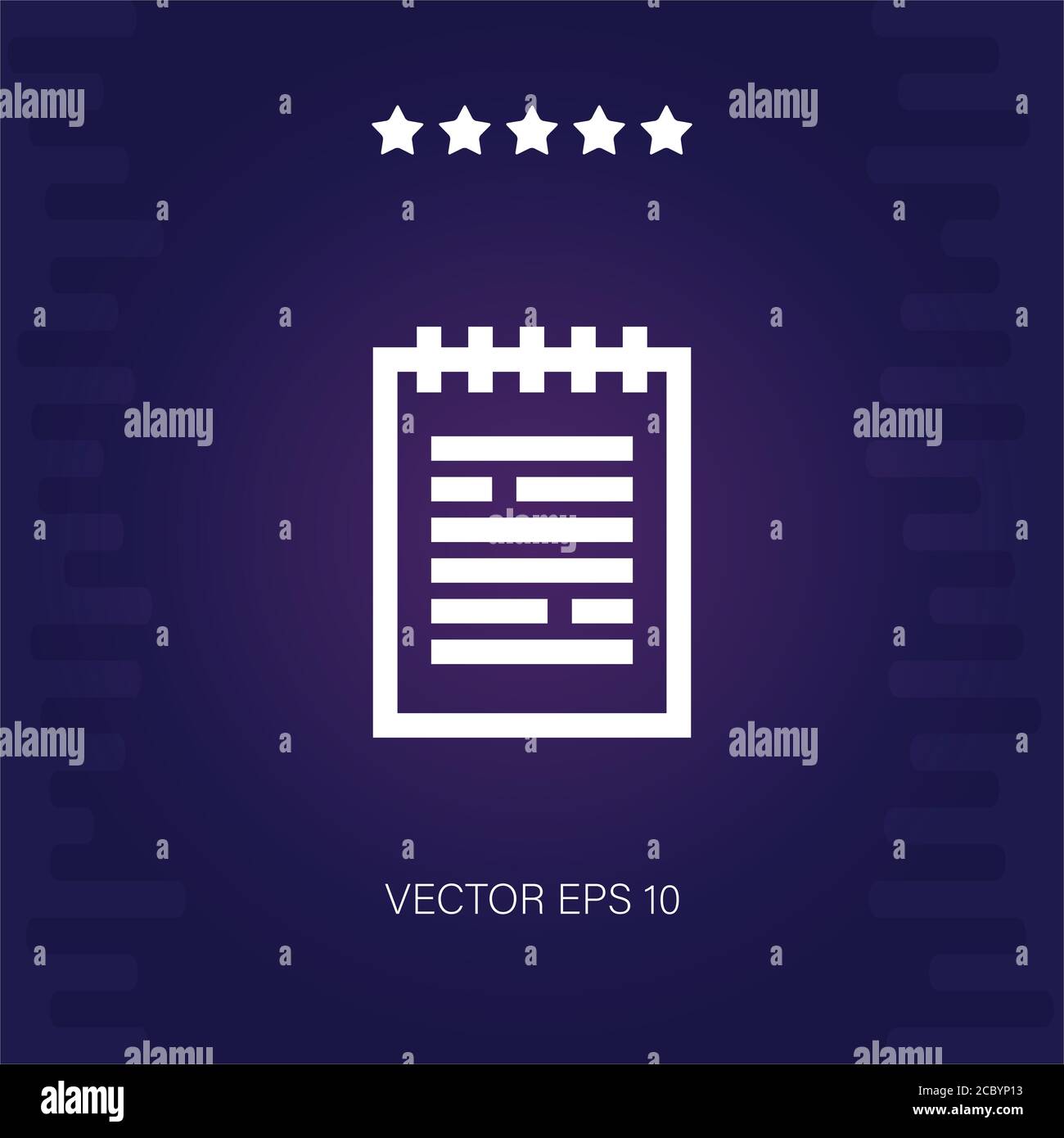 notepad vector icon modern illustration Stock Vector Image & Art - Alamy