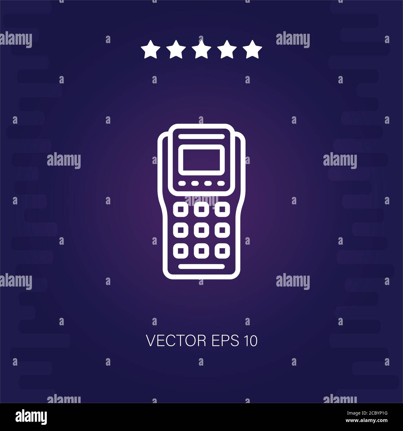 point of service vector icon modern illustration Stock Vector Image ...