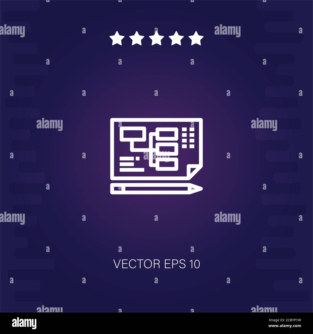 planning vector icon modern illustration Stock Vector Image & Art - Alamy