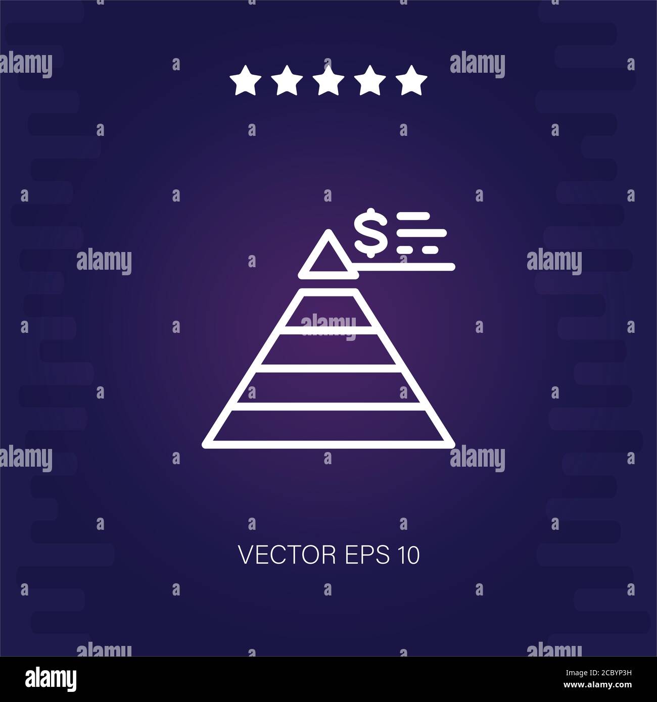 pyramid vector icon modern illustration Stock Vector Image & Art - Alamy