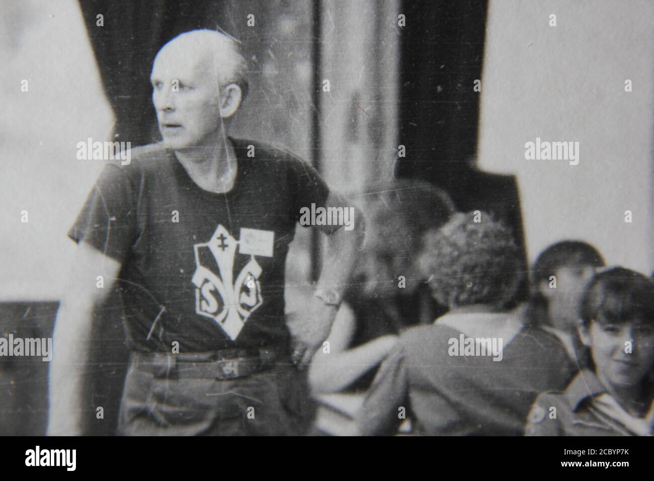 Fine 1970s vintage black and white photography of and older scout ...