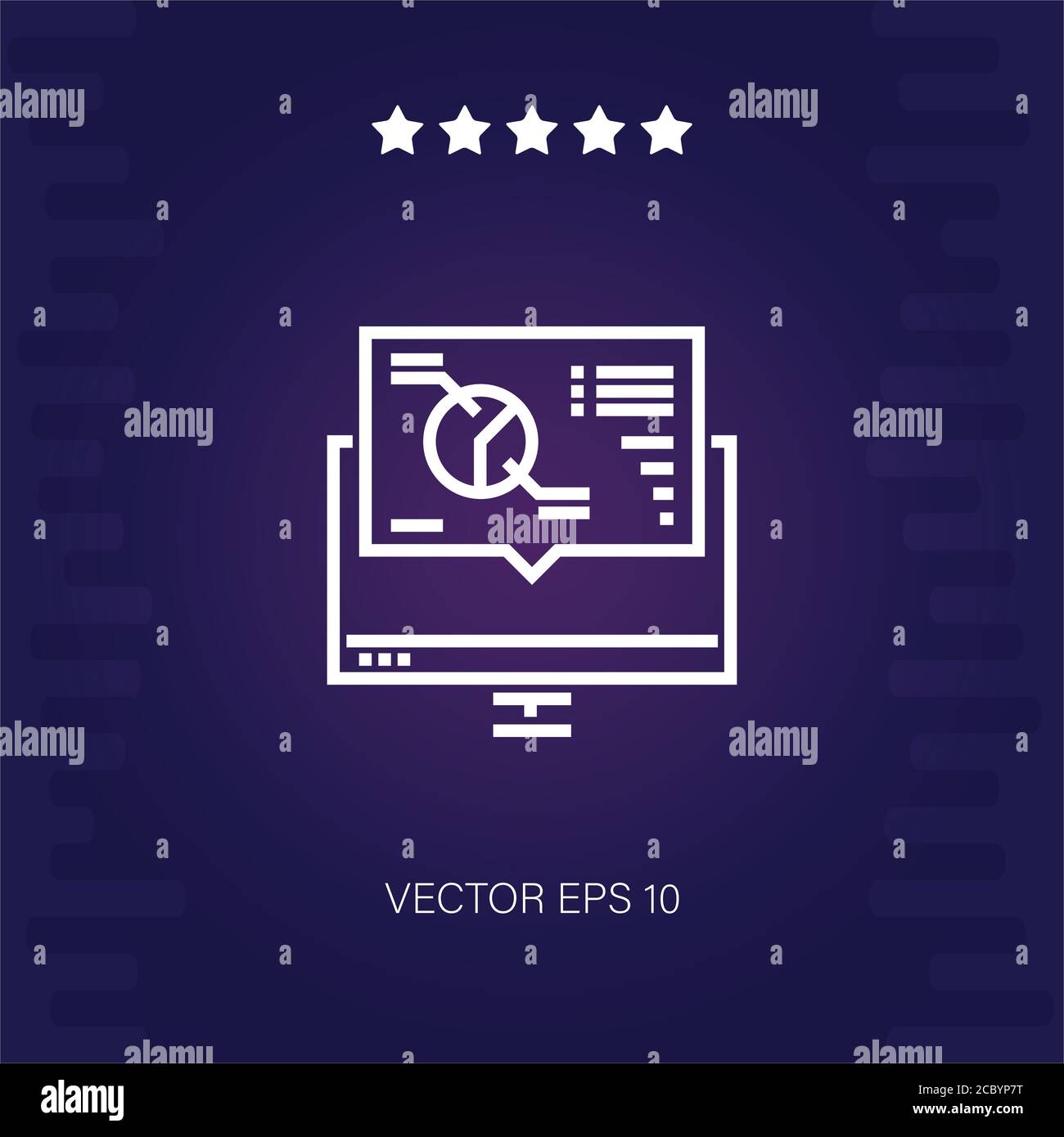 desktop vector icon modern illustration Stock Vector Image & Art - Alamy