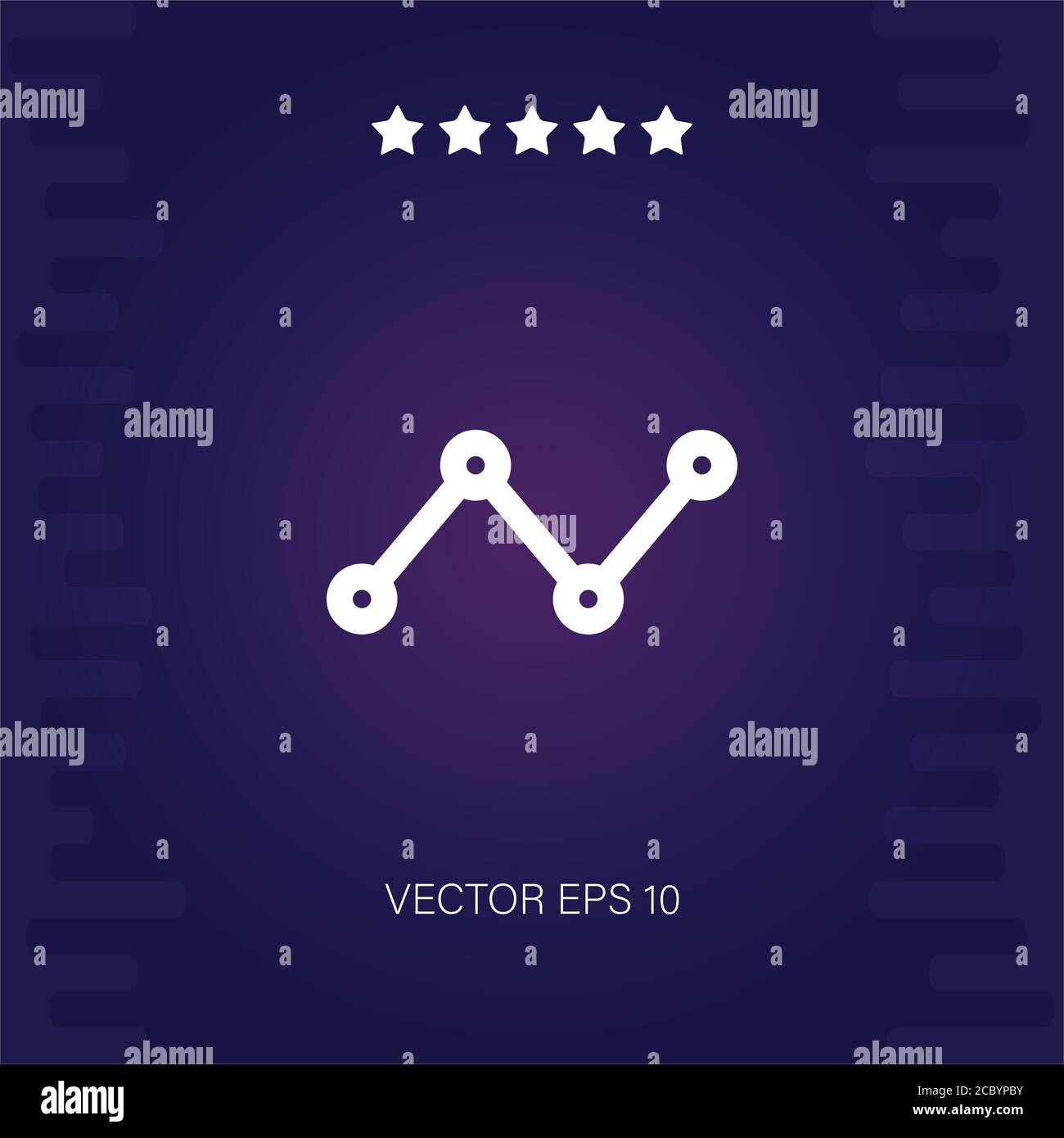line graph vector icon modern illustration Stock Vector Image & Art - Alamy
