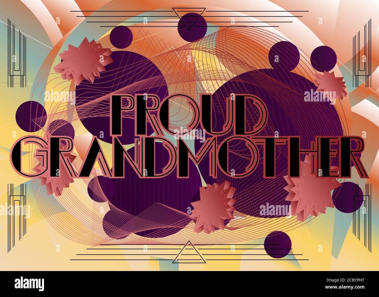 Old woman with letters Stock Vector Images - Alamy