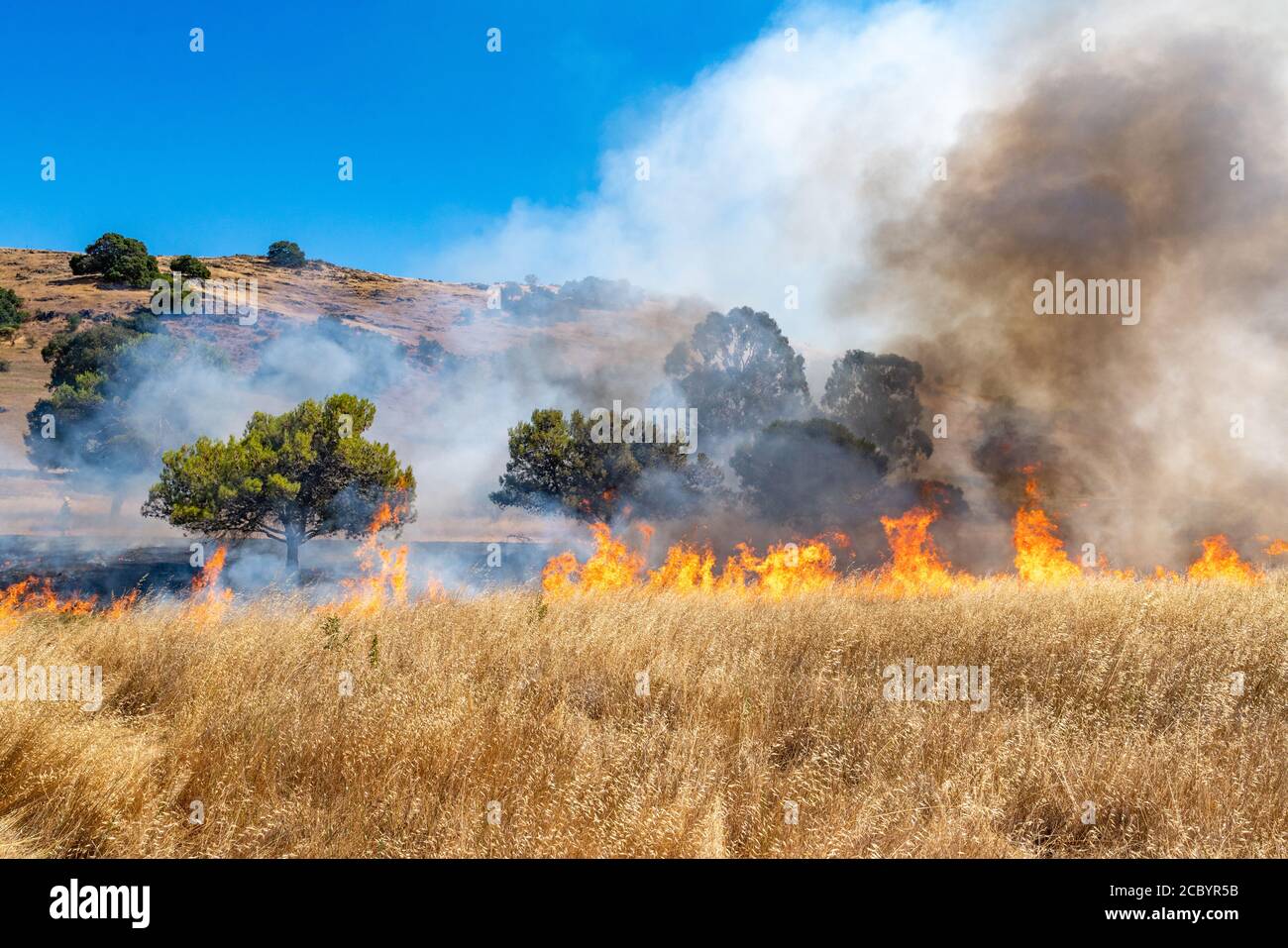 Wildfire raging in department hi-res stock photography and images - Alamy