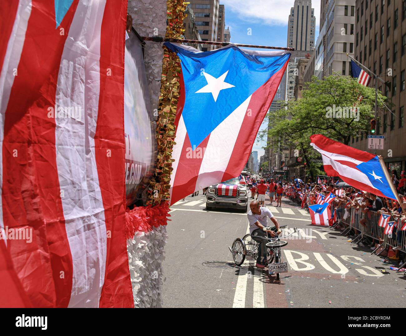 New York cities annual Puerto Rican Day parade on 5th ave. Manhattan ...