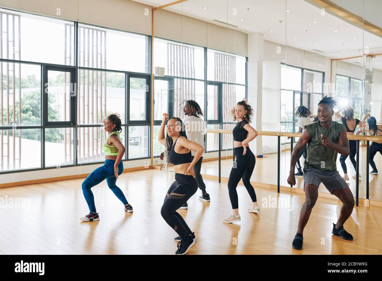 Dancers rehearsing in studio Stock Photo - Alamy