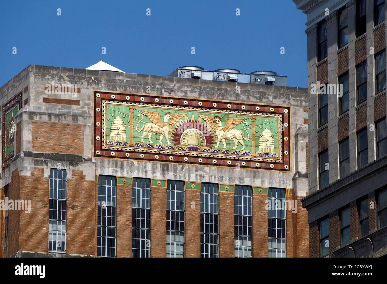 Fred F. French Building, Babylonian-themed Art Deco bas relief adorning ...