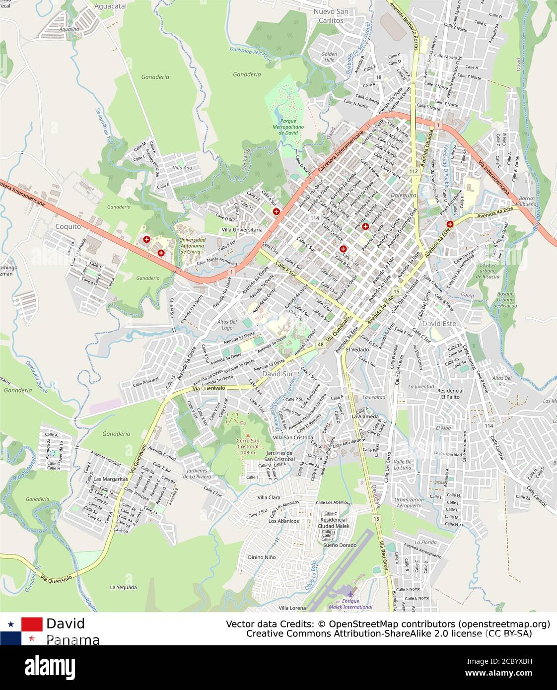 David City Map Stock Vector Images - Alamy