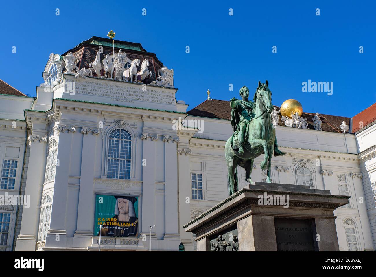 Nationalbibliothek, the Austrian National Library in Vienna, Austria ...